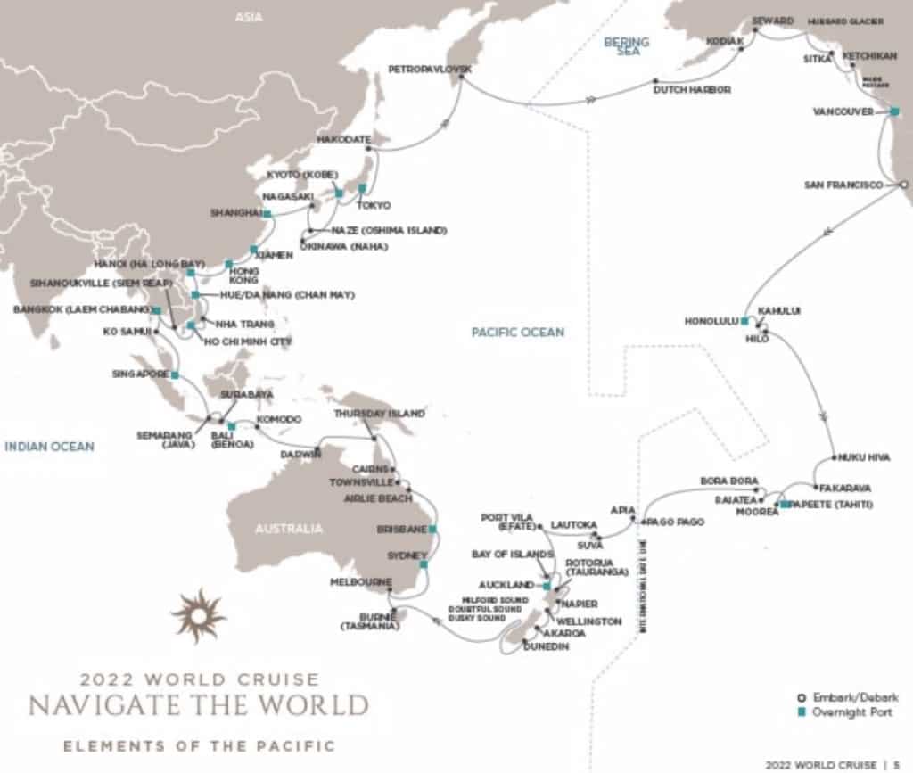 Rare Pacific circumnavigation on Seven Seas Mariner - The Luxury Cruise ...